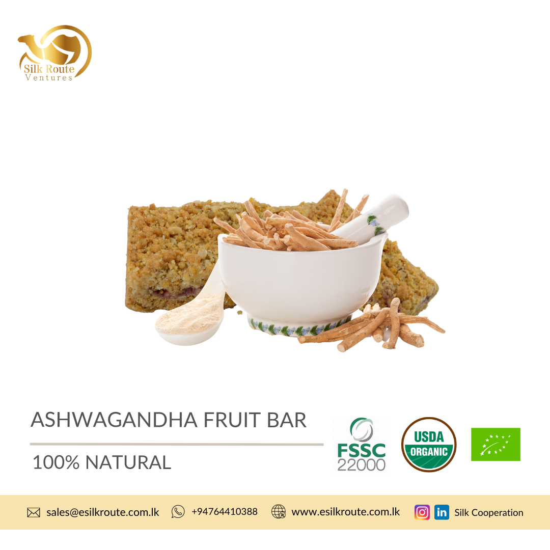 100% Natural Healthy Snack Ashwagandha Fruit Bar | Ekowarehouse