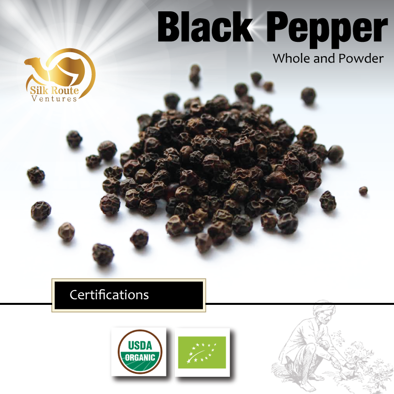 Premium quality Organic Black Pepper for Europe | Ekowarehouse