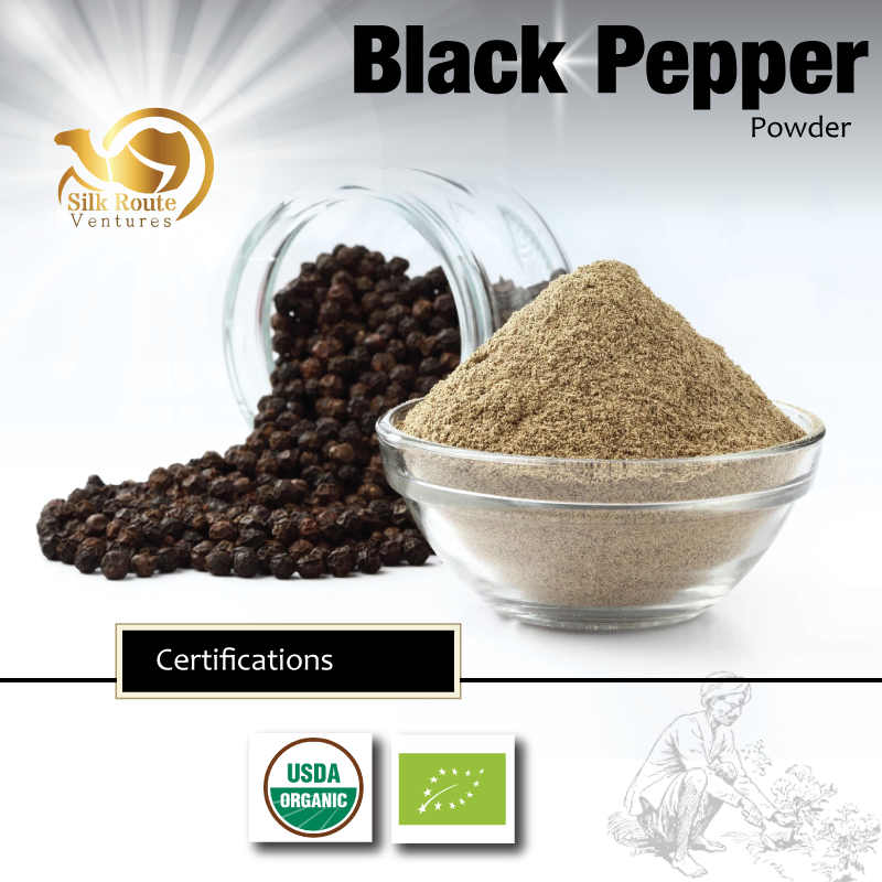 Premium quality Organic Black Pepper Powder for Europe | Ekowarehouse