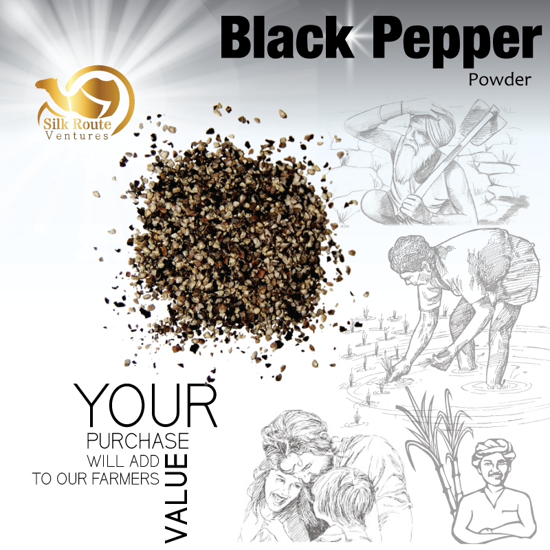 Organic Ceylon Black Pepper Powder Sri Lanka Premium Quality | Ekowarehouse