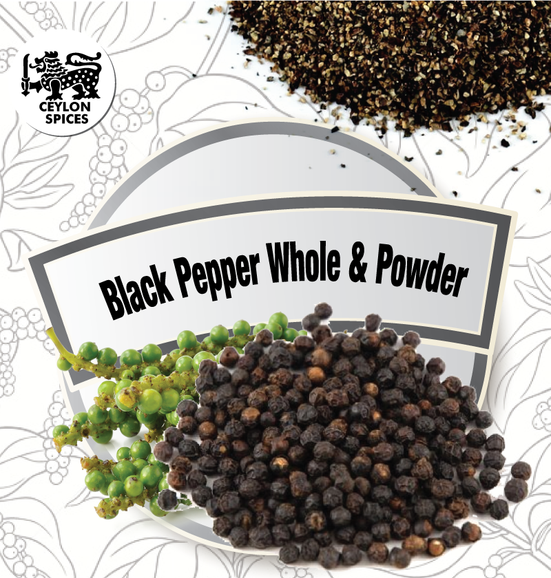 Organic Ceylon Black Pepper Powder Sri Lanka Premium Quality | Ekowarehouse