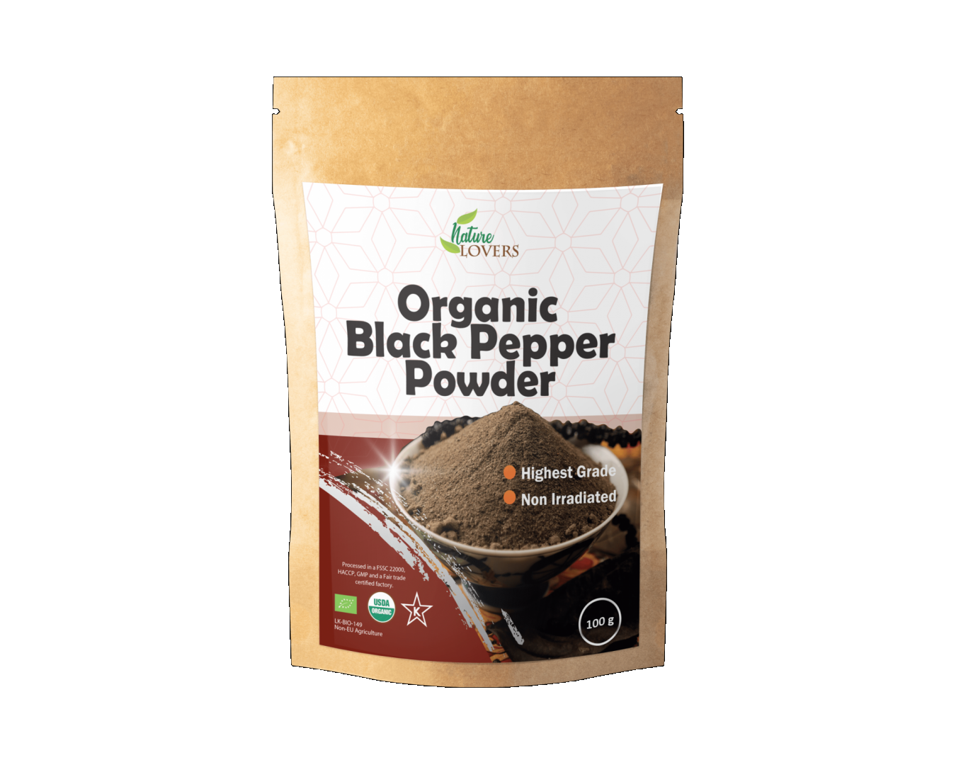 Organic Ceylon Black Pepper Powder | Ekowarehouse