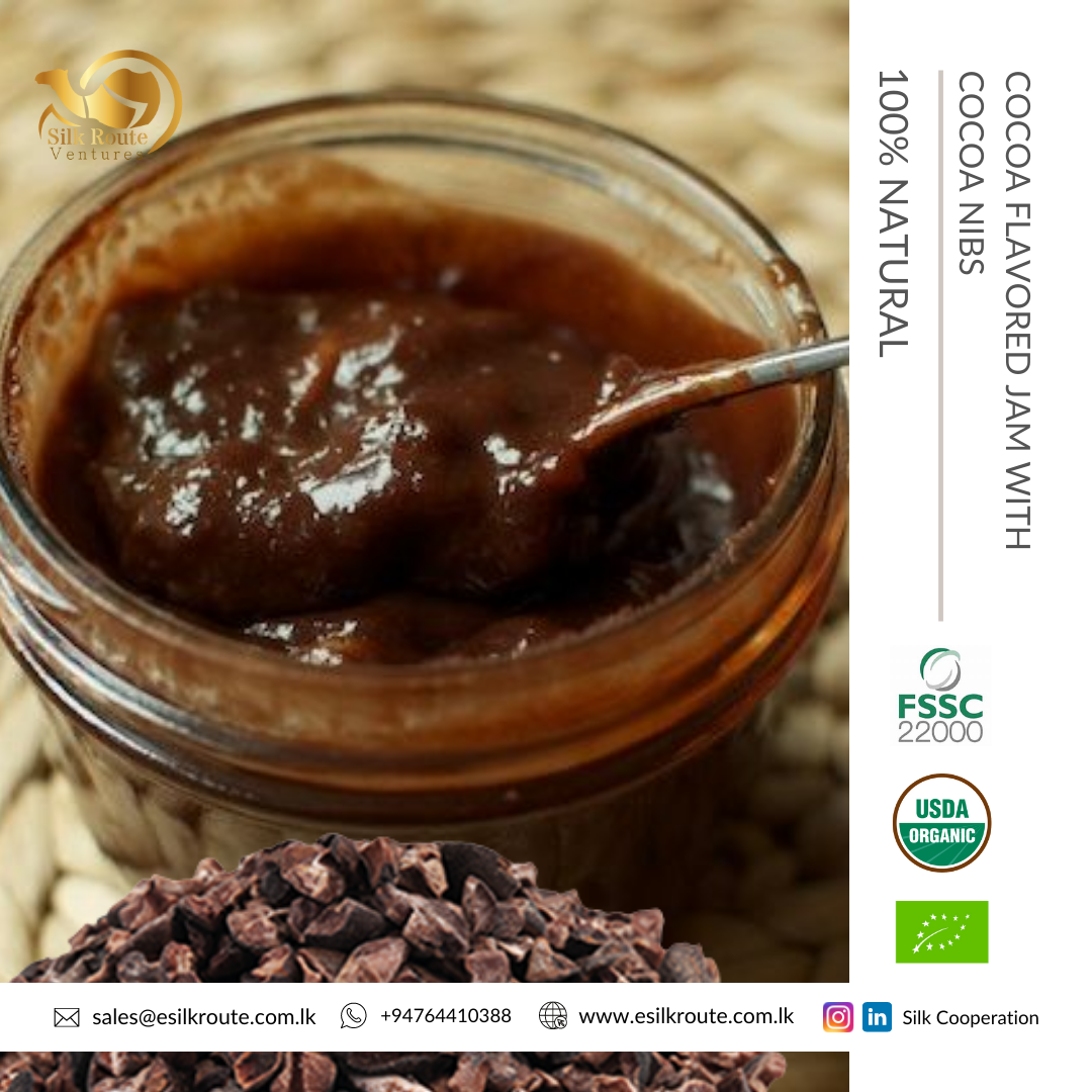 100% Natural Cocoa Flavored Jam With Cocoa Nibs in Bulk | Ekowarehouse