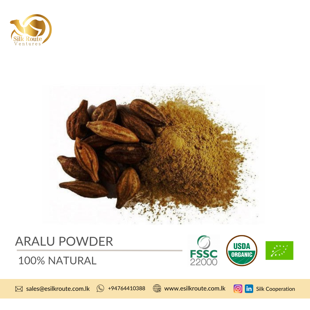 Organic Aralu Powder from Sri Lanka for Europe | Ekowarehouse