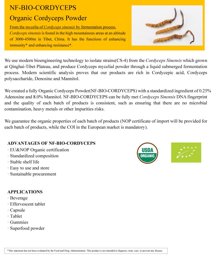 Organic Cordyceps Powder | Ekowarehouse