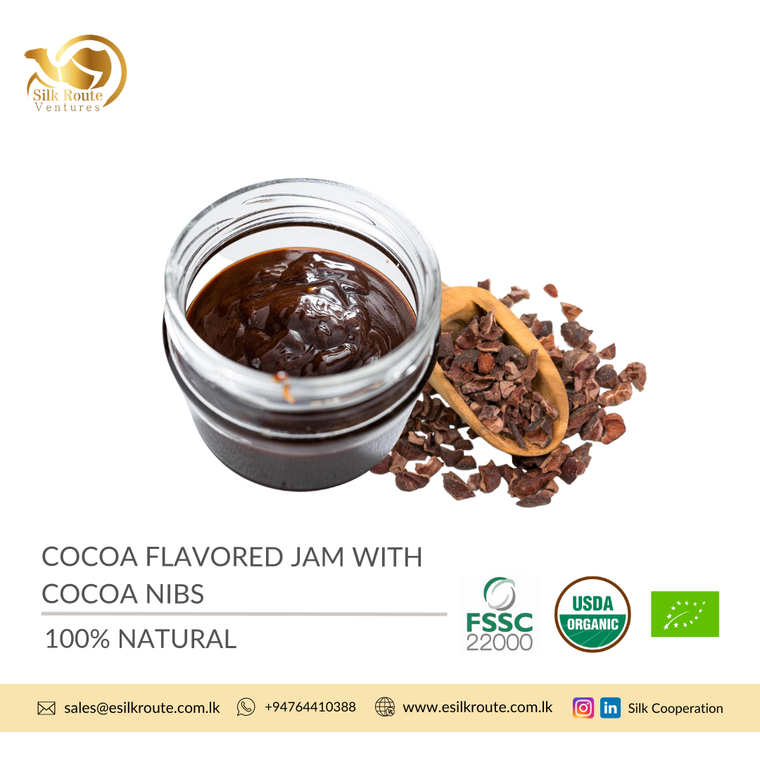 100% Natural Cocoa Flavored Jam With Cocoa Nibs in Bulk | Ekowarehouse